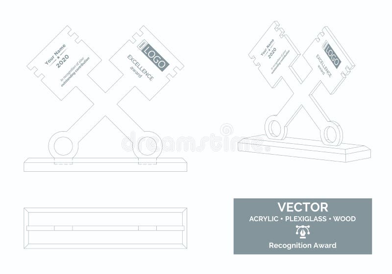 Engine Trophy Vector Template, Mechanic Trophy Distinction Award. Stock ...