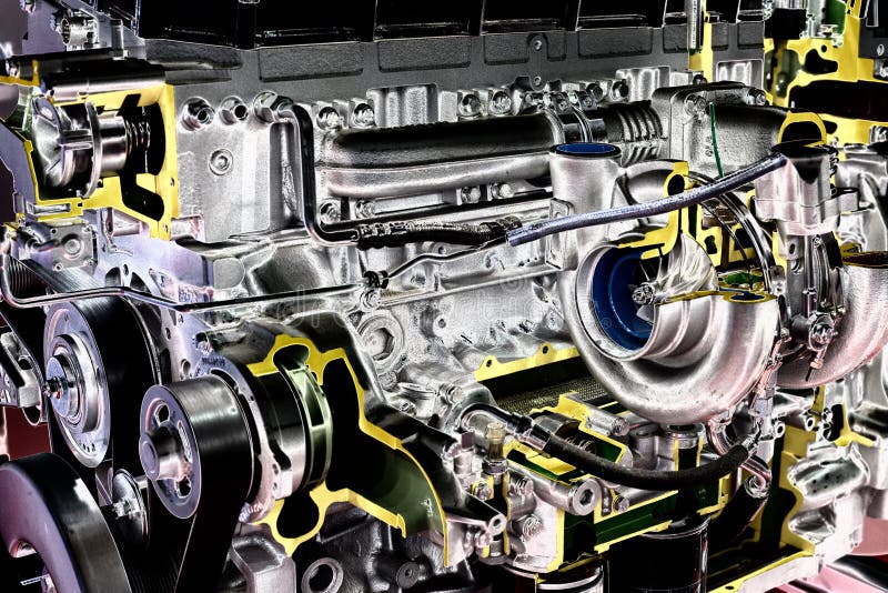 Engine of truck stock photo. Image of piston, engineering - 148042342