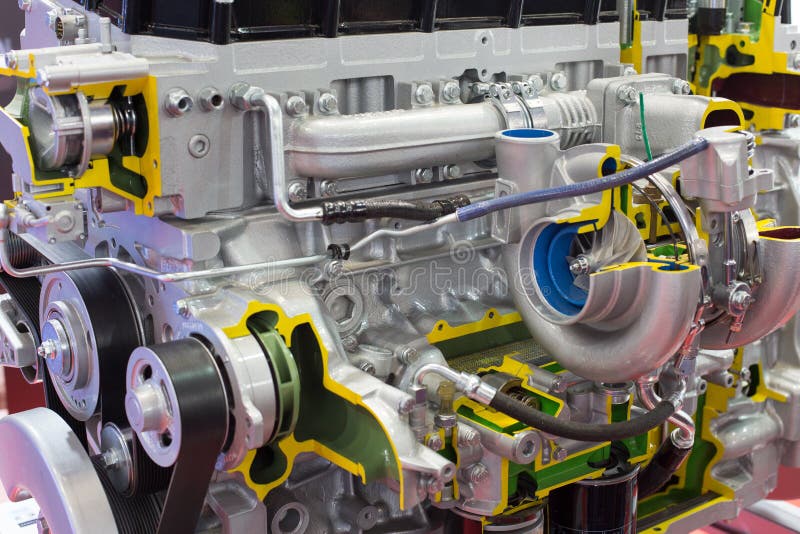 Engine of truck stock photo. Image of piston, engineering - 148042342