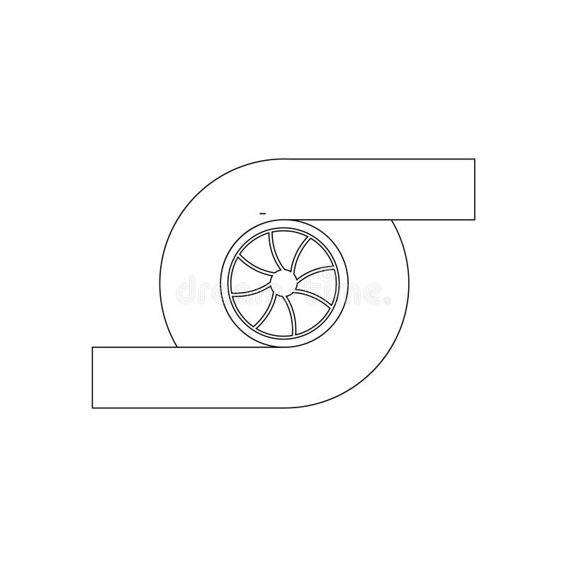 Engine turbo icon stock illustration. Illustration of flight - 269279691