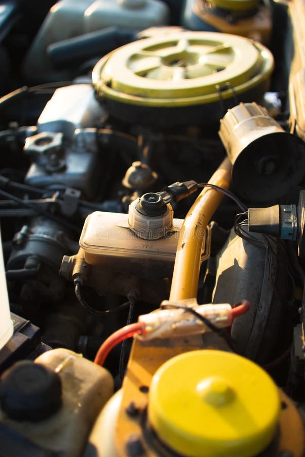 Engine Under The Hood Of A Car Picture. Image: 18963229