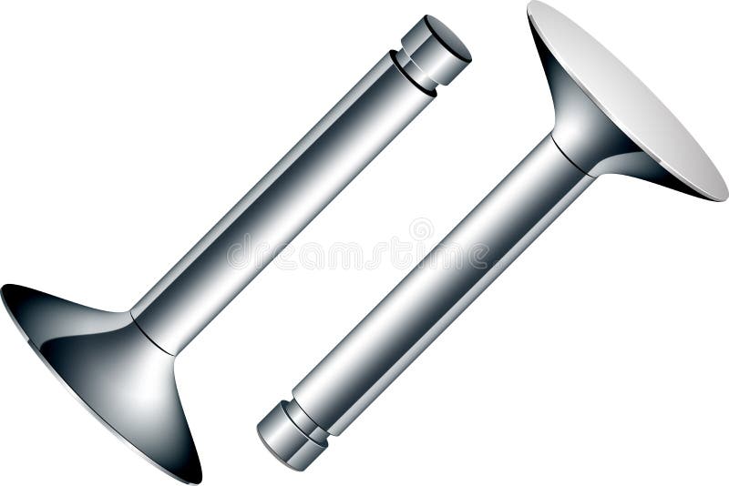 Engine valve stock illustration. Illustration of spare - 76360197