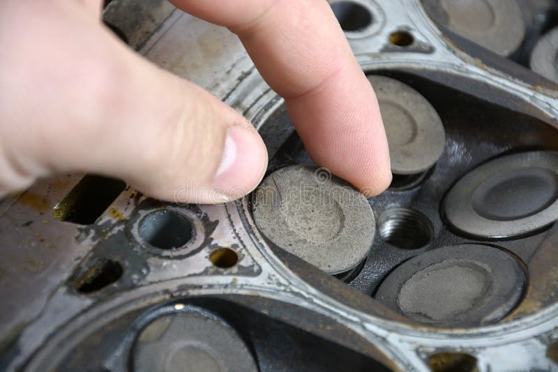 Engine valve stock image. Image of indicate, detail, head - 63281675