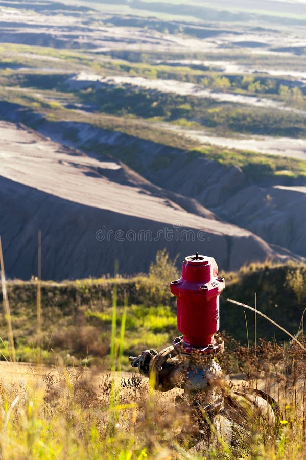 Engine Valve of a Water Pipeline Stock Photo - Image of sunlight ...