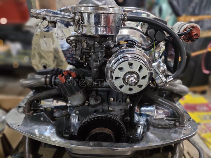 Engine VW Beetle 1300 1965 stock image. Image of volkswagen - 306526577