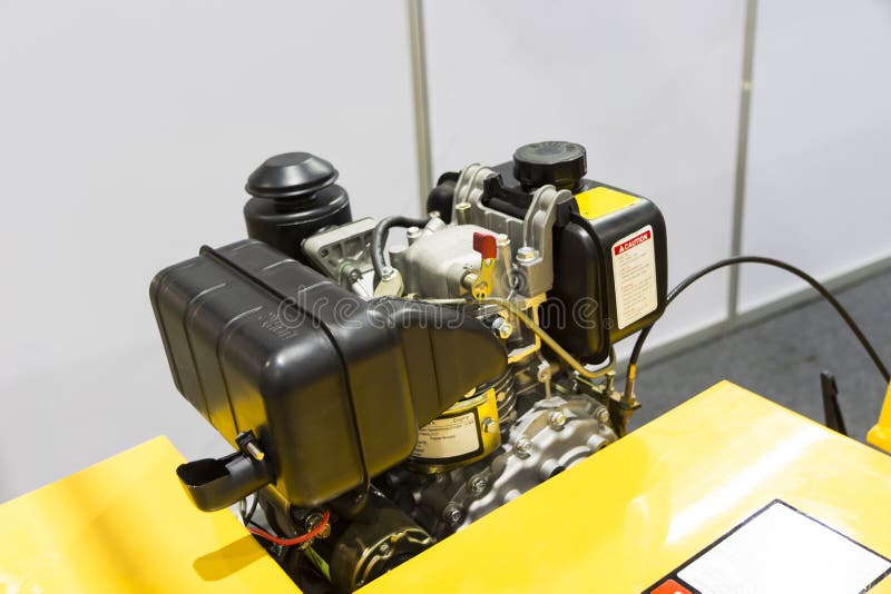 Engine for walker roller stock image. Image of asphalt - 101296825