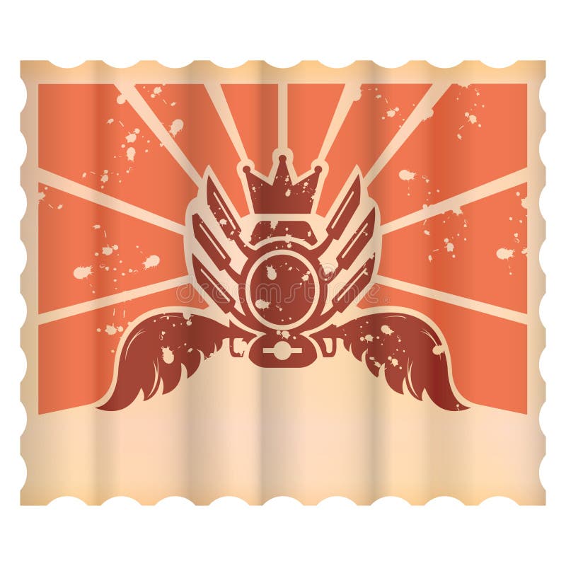 Engine with Wings. Vector Illustration Decorative Design Stock Vector ...