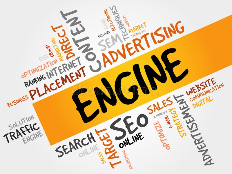 ENGINE word cloud stock illustration. Illustration of plan - 200381709