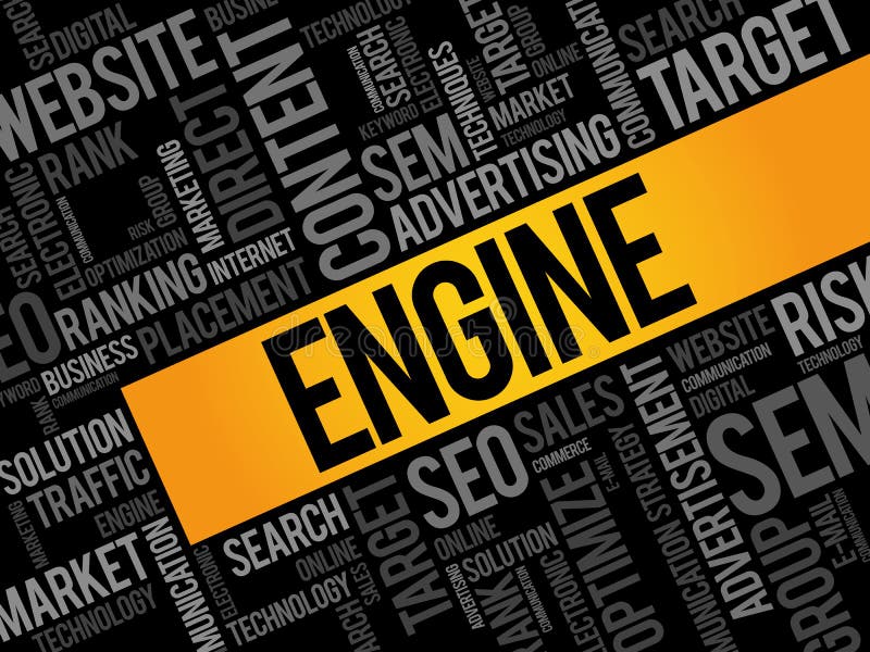 ENGINE word cloud stock illustration. Illustration of meta - 200062031