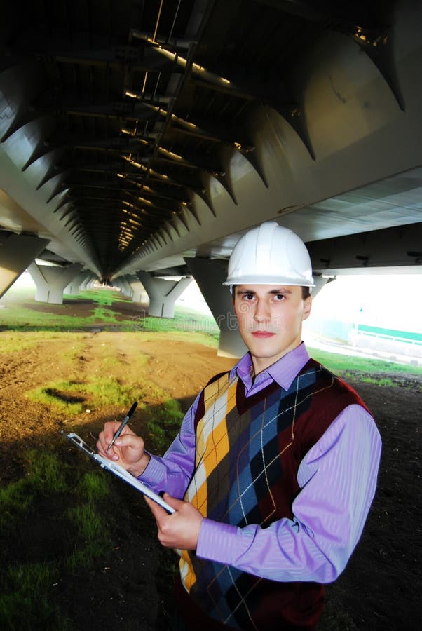 Engineer. stock image. Image of builder, industry, drawing - 11578709