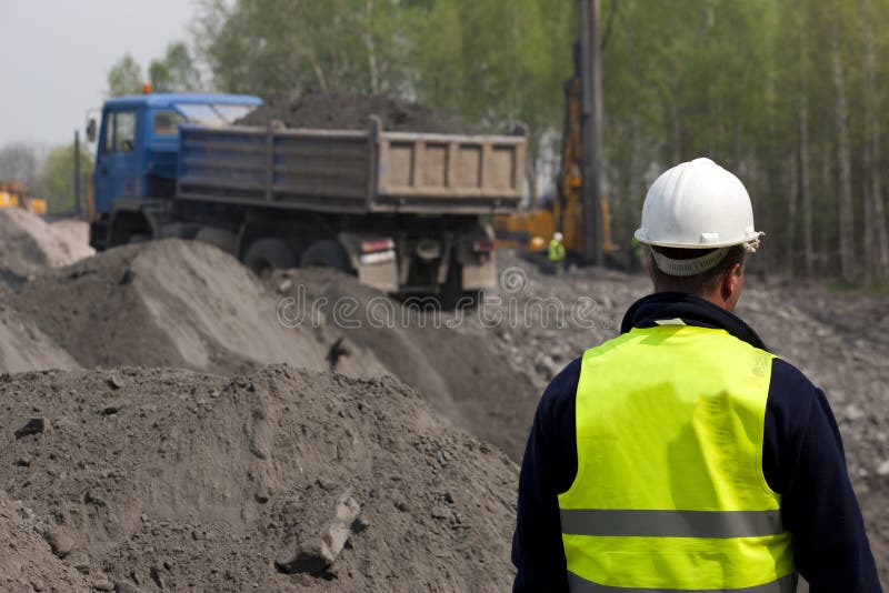 Surveyors mining site stock image. Image of colleagues - 31349205