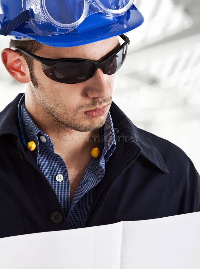 Engineer stock image. Image of person, power, site, interior - 19716323