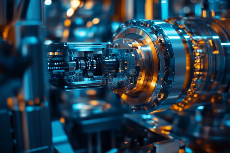 Engineer Analyzing Robotic Parts with Advanced Technology Tools Stock ...