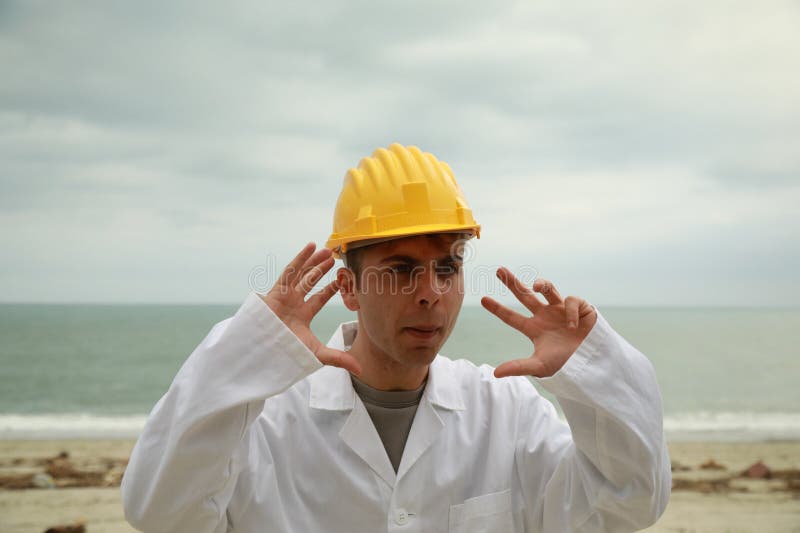 Engineer Angry about Bad Work Done by Workers Nervously Scolding Them ...