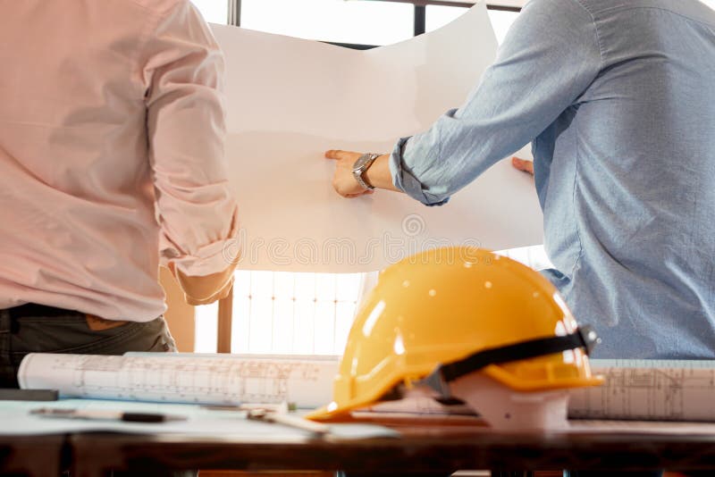 Engineer and Architect Brainstorming about Strategy of Working ...