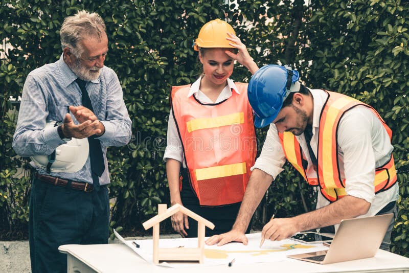 Engineer and Architect Using Architect Designing Software Together ...