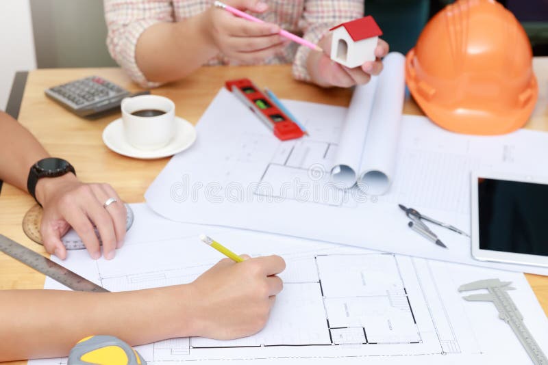 Engineer and Architect Concept, Engineer Architects and Interior ...