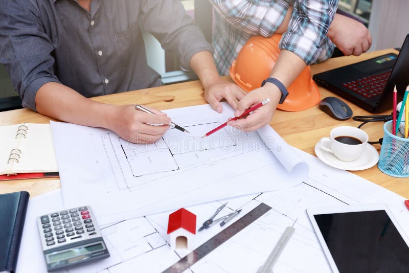 Engineer and Architect Concept, Engineer Architects and Interior ...