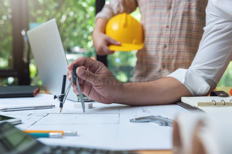 Engineer and Architect Concept, Engineer Architects and Real Estate ...