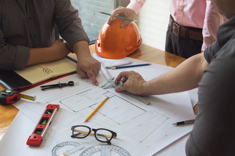 Engineer and Architect Concept, Engineer Architects and Real Estate ...