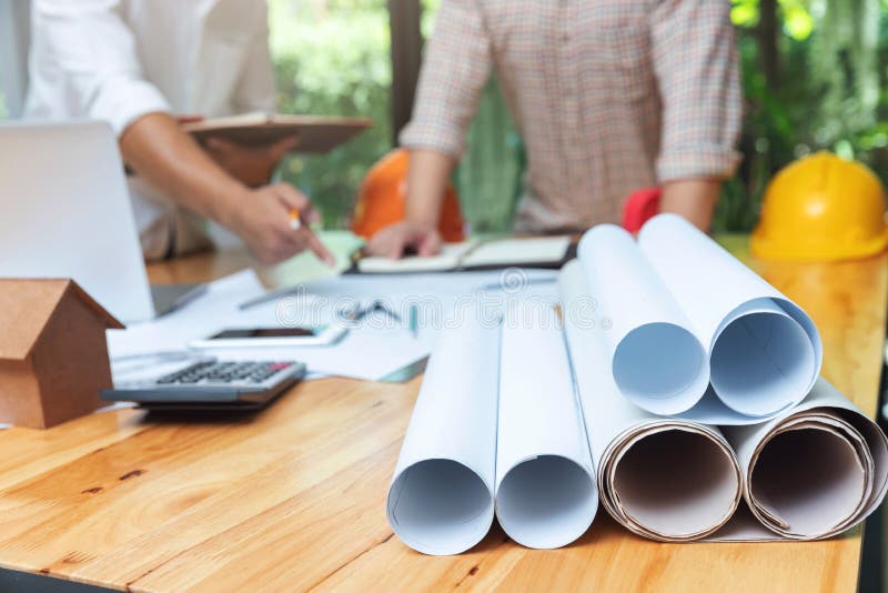 Engineer and Architect Concept, Engineer Architects and Real Estate ...