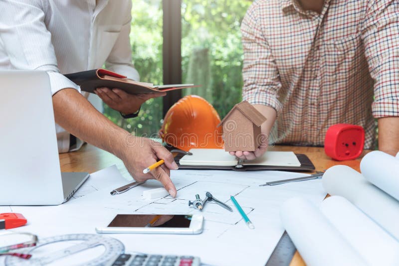 Engineer and Architect Concept, Engineer Architects and Real Estate ...