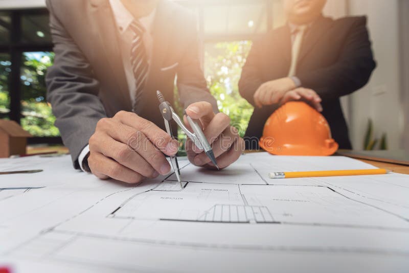 Engineer and Architect Concept, Engineer Architects and Real Estate ...