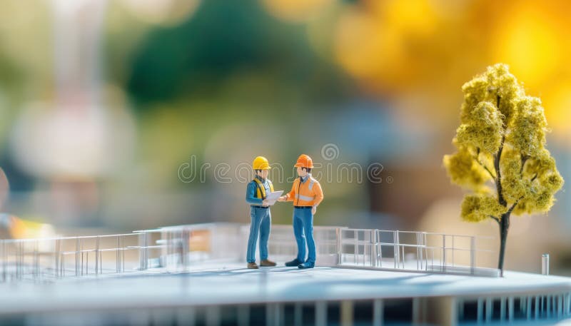 Engineer and Architect Meeting for Project with Partner Stock Image ...