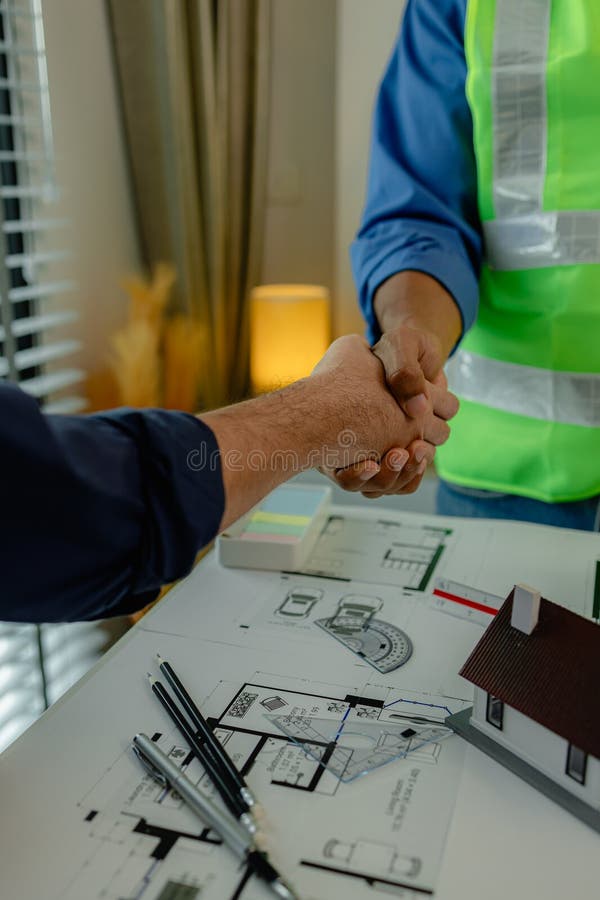 Engineer and Architect are Shaking Hands To Celebrate because they Just ...