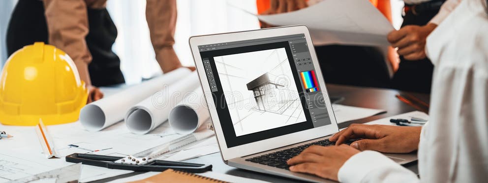 Engineer and Architect Using Architect Designing Software Together ...