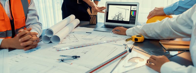 Engineer and Architect Using Architect Designing Software Together ...