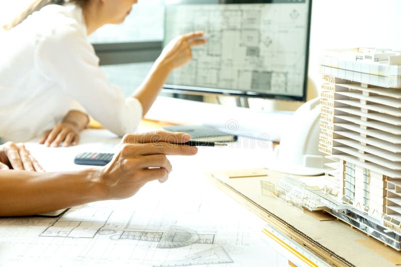 Engineer or Architectural Project Stock Photo - Image of business ...