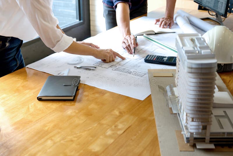 Engineer or Architectural Project Stock Image - Image of creative ...