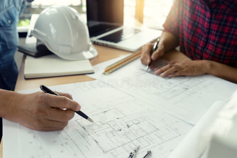 Engineer or Architectural Project, Two Engineering or Architect Stock ...