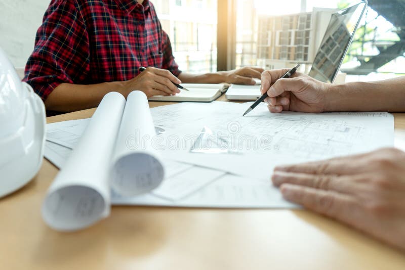 Engineer or Architectural Project, Two Engineering or Architect Stock ...