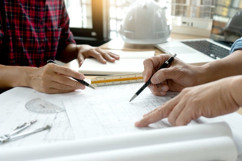 Engineer or Architectural Project, Two Engineering or Architect Stock ...