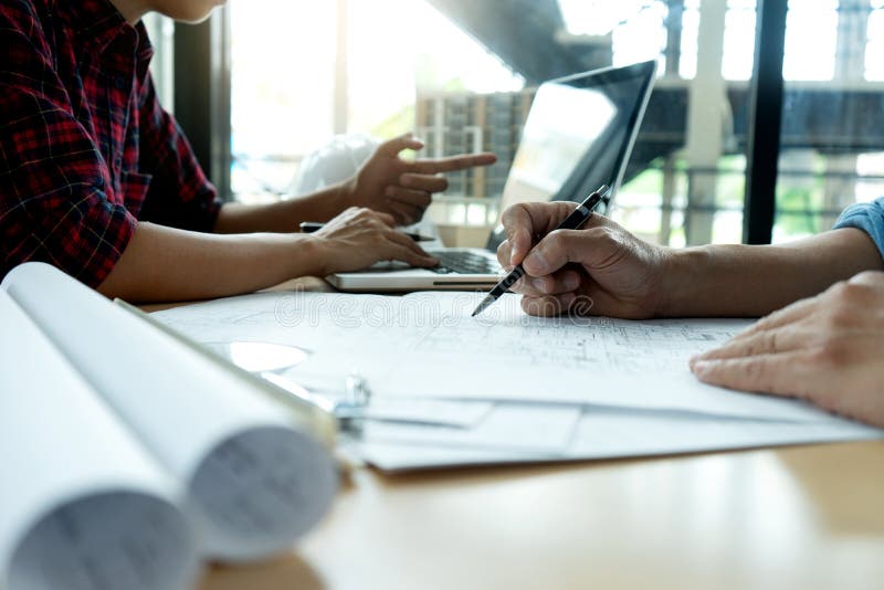 Engineer or Architectural Project, Two Engineering or Architect Stock ...