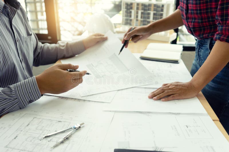 Engineer or Architectural Project, Two Engineering or Architect Stock ...