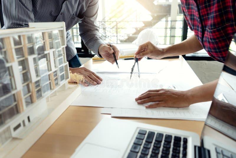 Engineer or Architectural Project, Two Engineering or Architect Stock ...