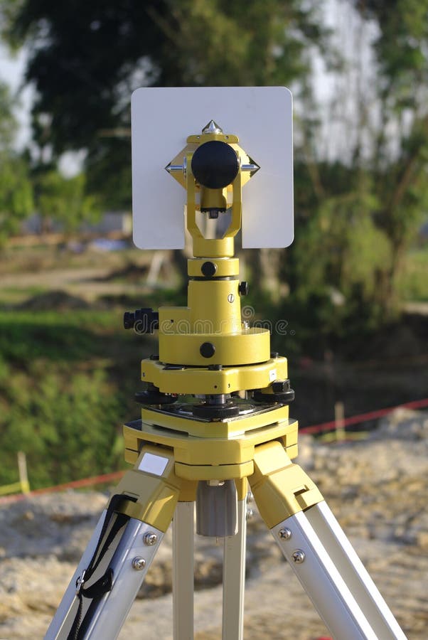 Engineer and Architecture Theodolite Camera Stock Photo - Image of ...