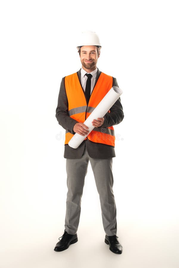 Smiling Engineer in Formal Wear and Stock Photo - Image of engineer ...