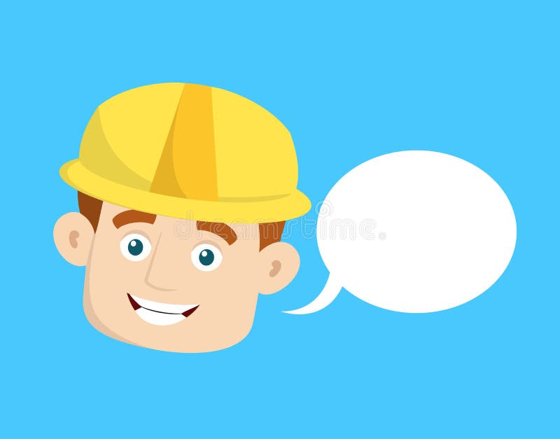Engineer Builder Architect - with Speech Bubble Stock Illustration ... Engineer Builder Architect - with Speech Bubble Stock Illustration ...