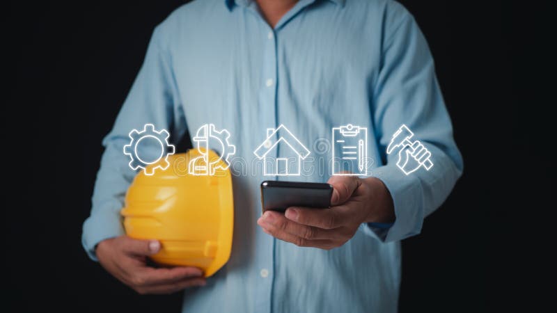 Engineer Building Concept, Background for Construction, Civil Engineer ...