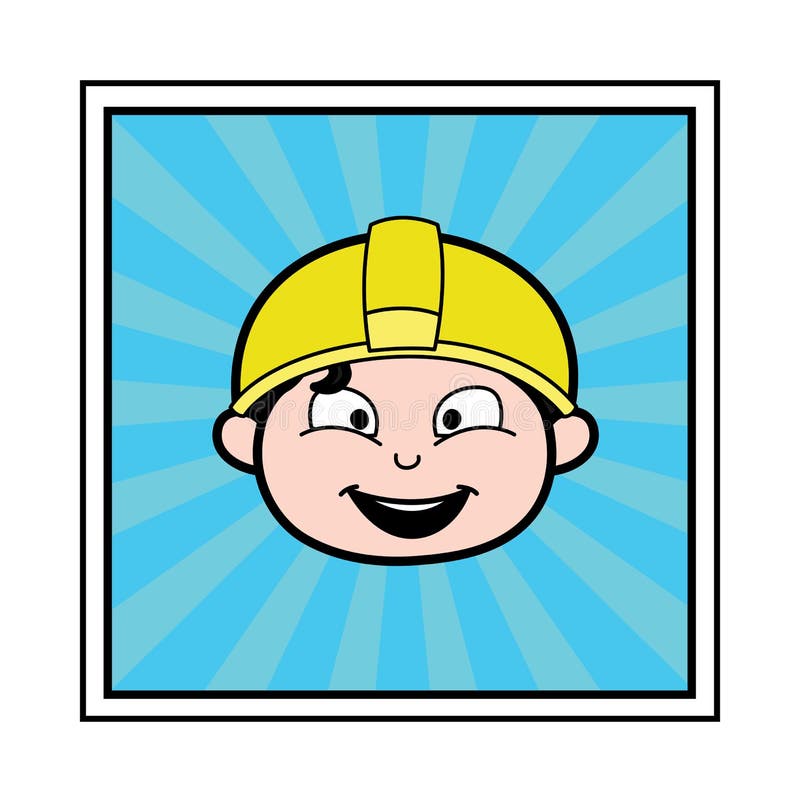 Engineer cartoon face stock illustration. Illustration of vector ...
