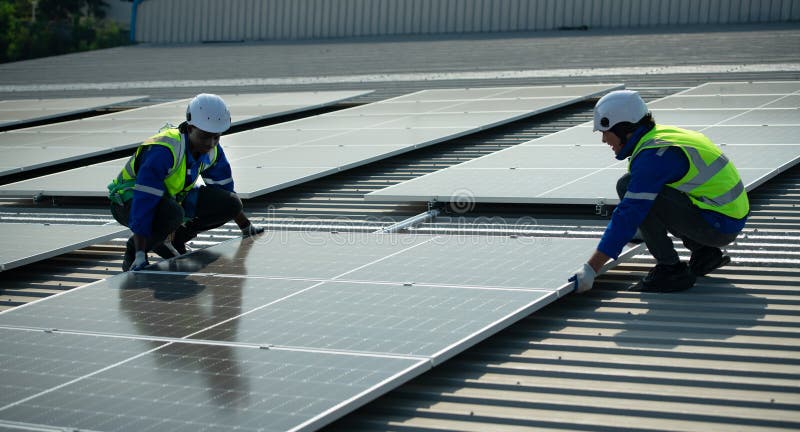 Engineer in Charge of Solar Panel Installation the Installation of ...