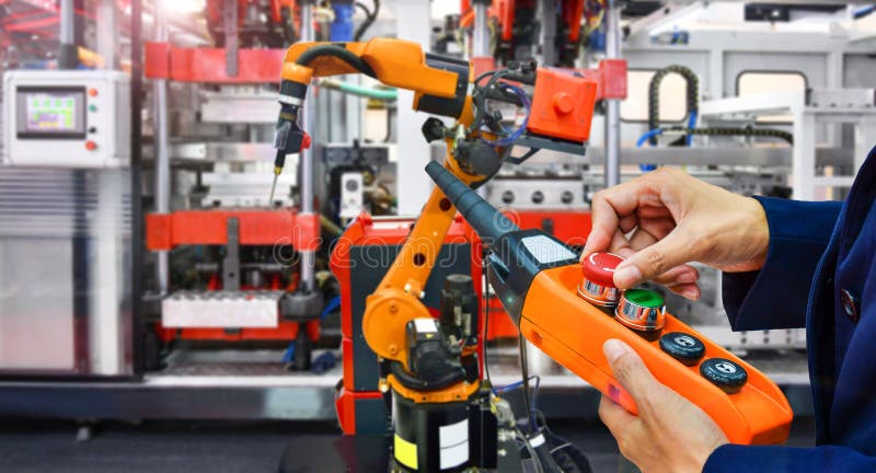 Engineer Check and Control Modern High Quality Automation Welding ...