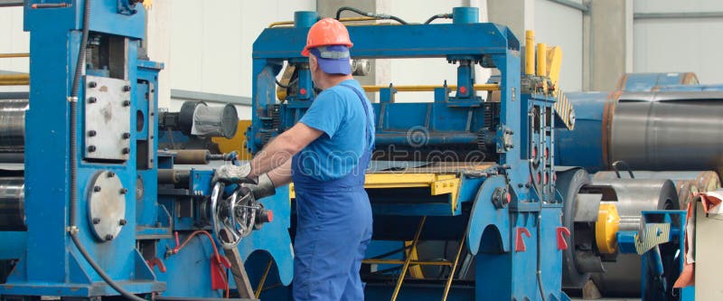 Engineer Checking and Controlling Automatic Machine in Mechanical ...