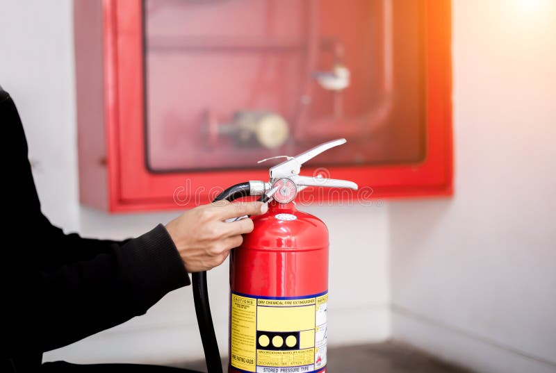 Engineer Checking Industrial Fire Control System,Fire Alarm Controller ...