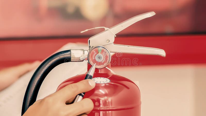 Engineer Checking Industrial Fire Control System,Fire Alarm Controller ...