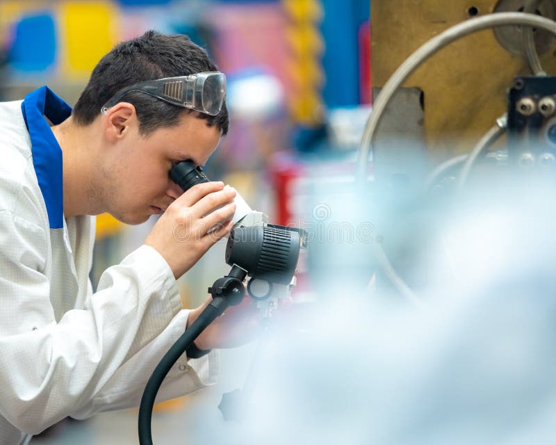 The Engineer Checks the Correct Setting of the Metal Mold for Castings ...